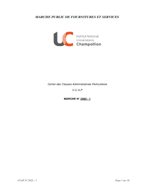 Remplissable En Ligne March publics de services CAHIER DES CLAUSES ...