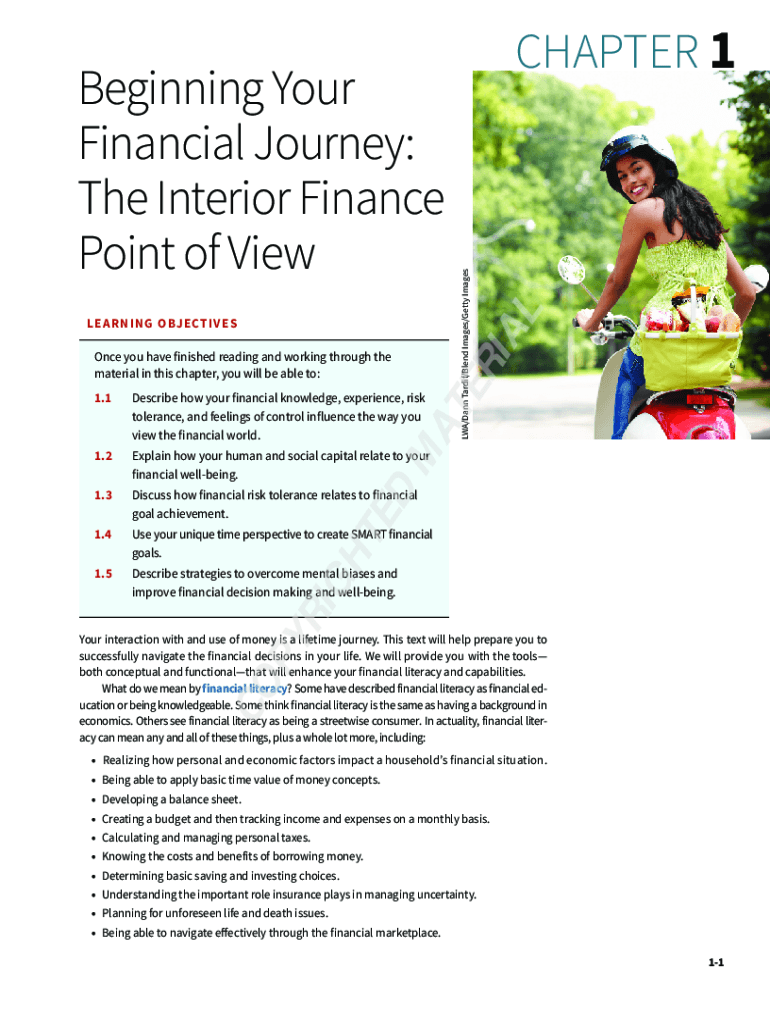 Fillable Online Beginning Your Financial Journey: The Interior Finance ...