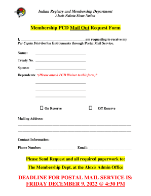 Fillable Online Membership PCD Direct Deposit Request Form Fax Email ...