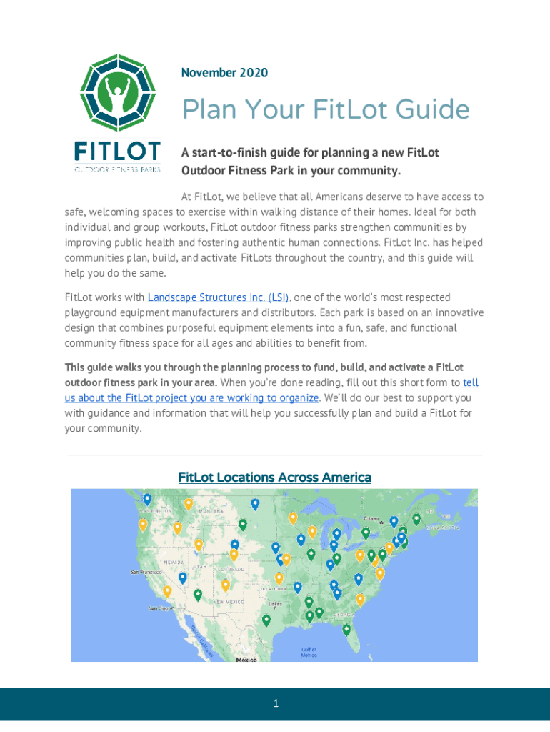 Fillable Online Plan Your FitLot Guide Fax Email Print - pdfFiller