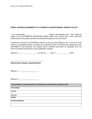 Fillable Online cathsseta org Insert your company letterhead FORM Fax Email Print - pdfFiller