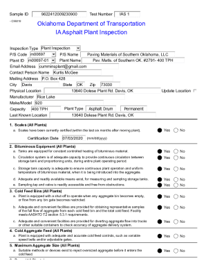 Fillable Online Plant Inspection Policy & Forms Fax Email Print - pdfFiller