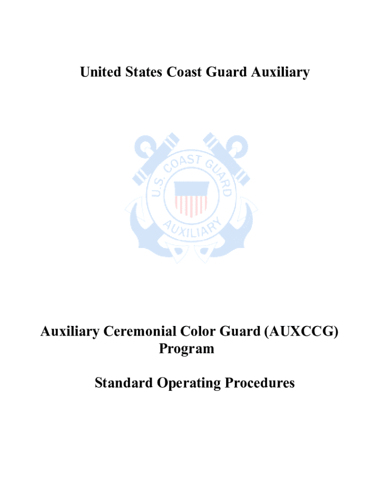 Fillable Online United States Coast Guard Auxiliary Auxiliary ...
