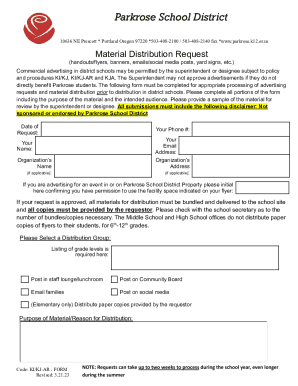 Fillable Online KIKJ-AR (Form) Material Distribution Request.docx Fax ...