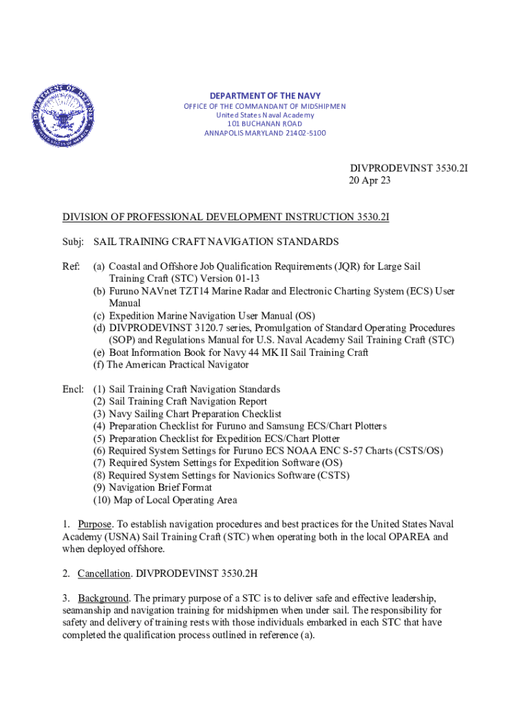 Fillable Online SAIL TRAINING CRAFT NAVIGATION ST Fax Email Print ...