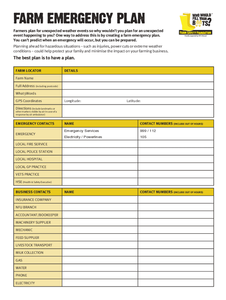 Fillable Online Farm-Emergency-Plan-Template1020.pdf Fax Email Print - pdfFiller