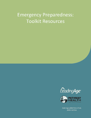 Fillable Online Emergency Preparedness Toolkit Training and Testing Fax ...