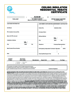 Fillable Online Ceiling Insulation Rebate Certificate 2022 Fax Email ...