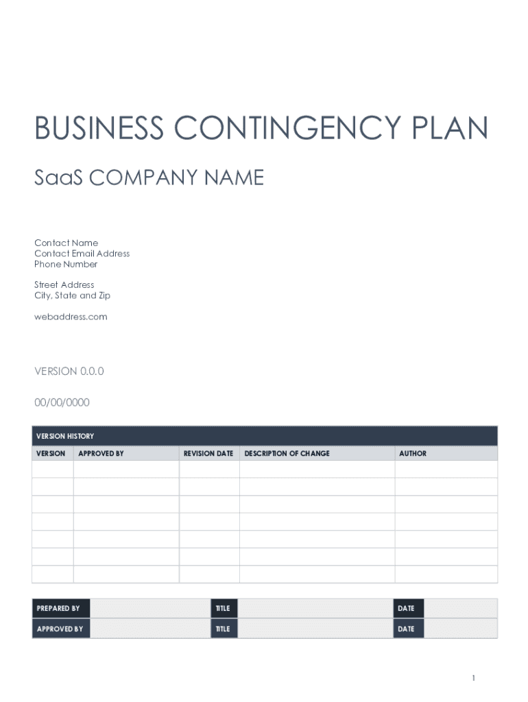 Fillable Online Project management recovery plan template Fax Email ...