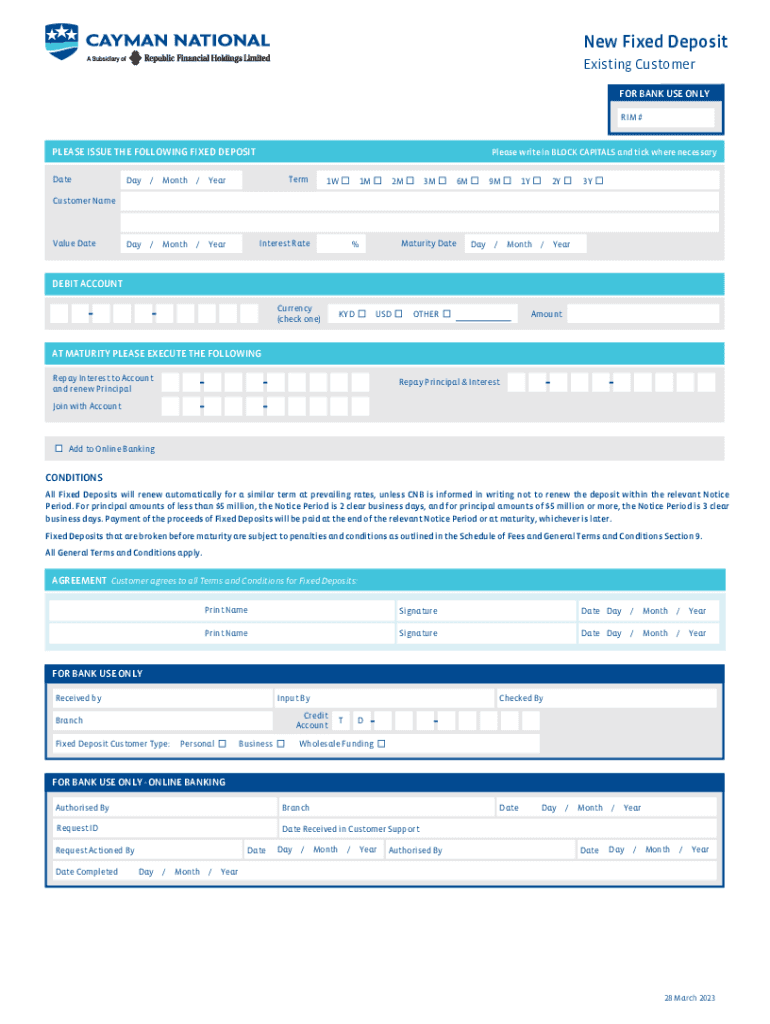 Fillable Online fixed-deposit-form-for-existing-customer.pdf Fax Email Print - pdfFiller