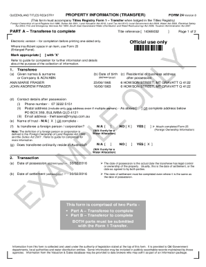 Fillable Online Fillable Online Titles Registry Form 1 Transfer ...