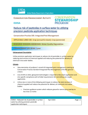 Fillable Online Conservation Enhancement Activity E595A. Reduce risk of ...