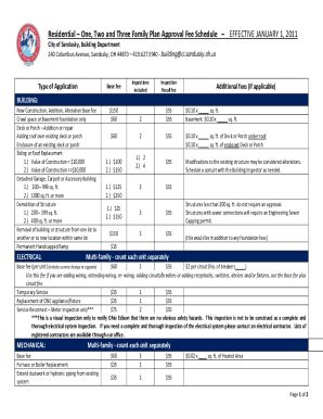 Fillable Online BUILDING PERMIT AND INSPECTION FEES Revised ... Fax ...