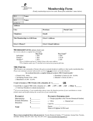 Fillable Online TBG Membership RENEWAL Form.doc Fax Email Print - pdfFiller