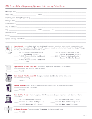 Fillable Online Order Form - PDI Fax Email Print - pdfFiller