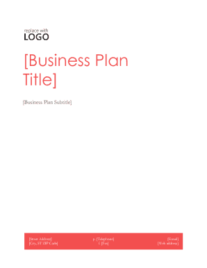 Fillable Online Business Plan Subtitle Fax Email Print - pdfFiller