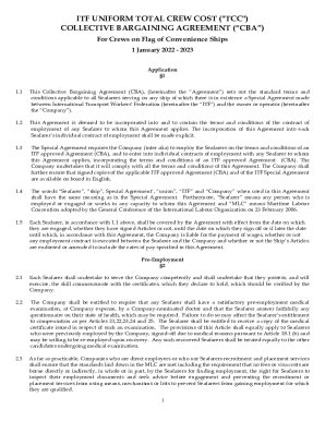 Fillable Online Collective agreement ships crew Fax Email Print - pdfFiller
