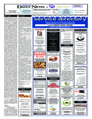 Fillable Online Classifieds: Fax Email Print - pdfFiller