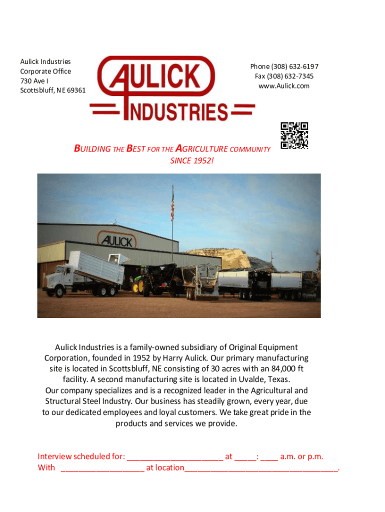 Fillable Online Aulick IndustriesBelt Trailers Sale or RentUsed Trucks ...