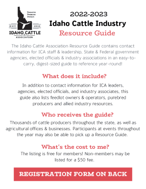 Fillable Online ICA Annual Resource Guide Info Form Fax Email Print ...