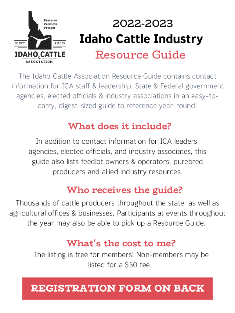 Fillable Online ICA Annual Resource Guide Info Form Fax Email Print ...