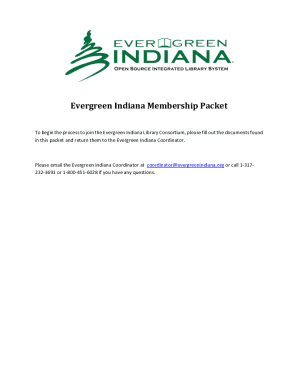 Fillable Online Request Library Card - Evergreen Indiana Fax Email ...