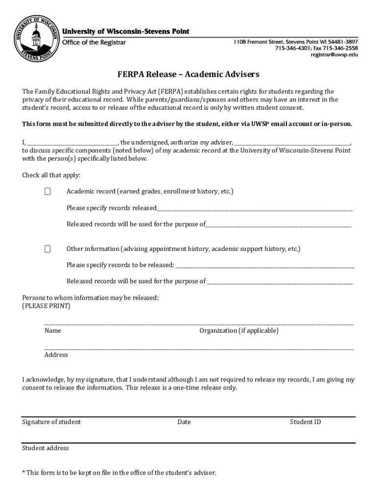 Fillable Online FERPA Overview Family Educational Rights and Privacy Act Fax Email Print - pdfFiller