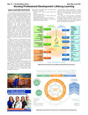 Fillable Online Nursing Professional Development: Lifelong Learning Fax Email Print - pdfFiller