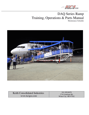 Fillable Online DAQ Series Ramp Training, Operations & Parts Manual Fax ...