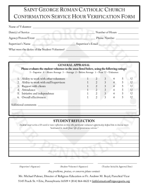Fillable Online Service Hours Recording Form Fax Email Print - pdfFiller