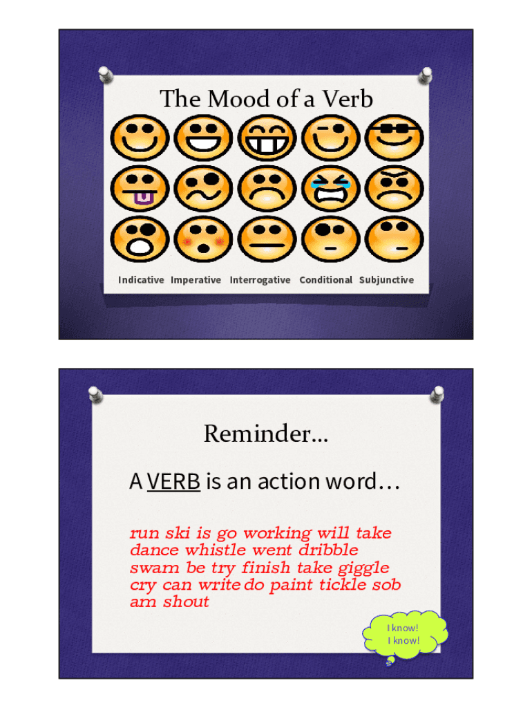 Fillable Online Practice! Identify the verb moods in the following ...