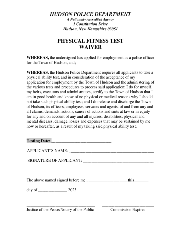 Fillable Online nj transit police department release and waiver of ...