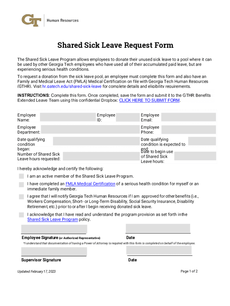 Fillable Online HRAP Shared Sick Leave Program Time Away from Work Fax ...