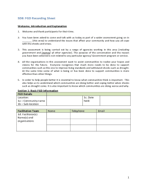 Fillable Online Sample Focus Group Script or Discussion Guide Fax Email ...