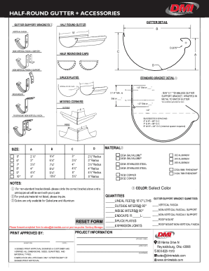 Fillable Online High Quality Six Inch Half Round Gutter Hanger Brackets ...