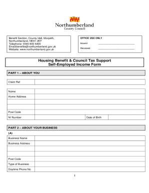 Fillable Online Self Employed Form July 22 Fax Email Print - pdfFiller