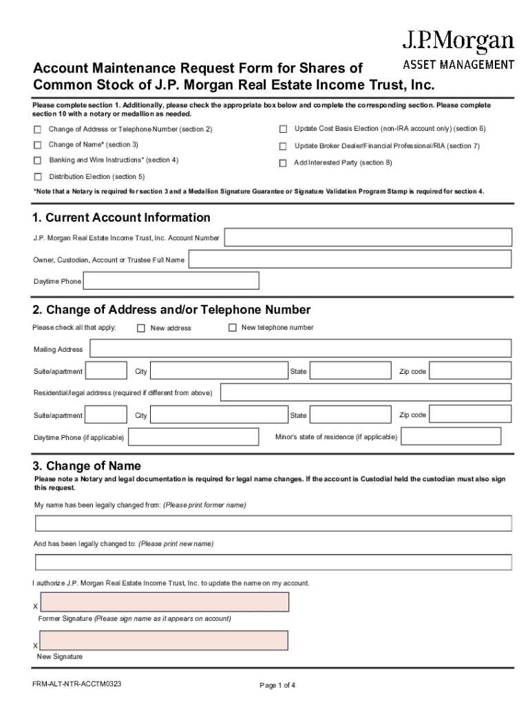 Fillable Online Account Maintenance Request Form Fax Email Print - pdfFiller