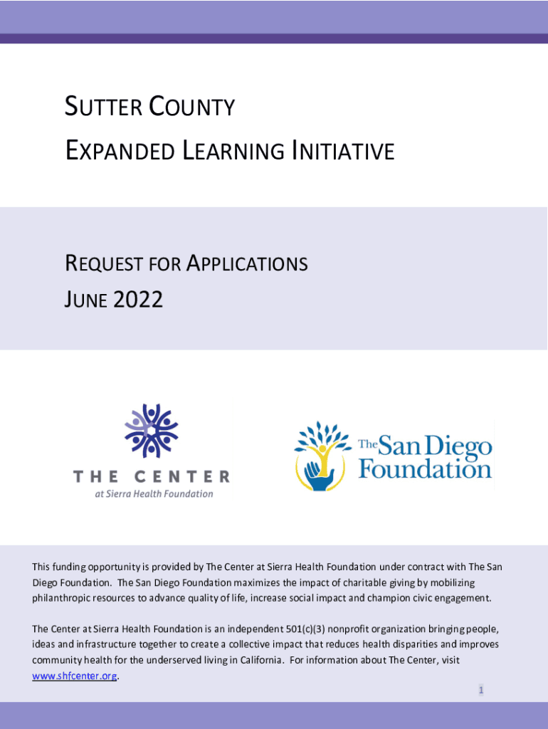 Fillable Online Funding Results: Expanded Learning Opportunities ...