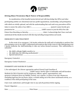 Fillable Online Affidavit / Consent for Minor To Drive Fax Email Print ...