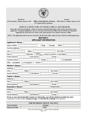 Fillable Online DIVERSION NOTICE/POLICY Pursuant to K.S.A. 22-2906 ...