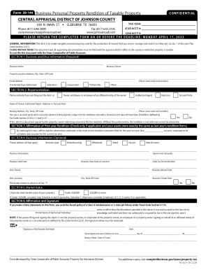 Fillable Online 50-144a-220304. Business Personal Property Rendition of ...