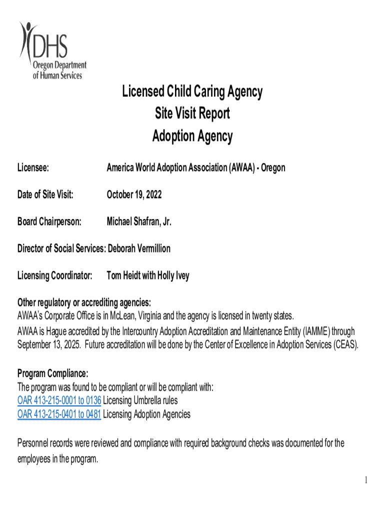 Fillable Online Adoption Agency Fax Email Print - pdfFiller