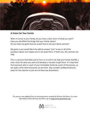 Fillable Online Family Mission Statement: How and Why to Create One for ... Fax Email Print ...