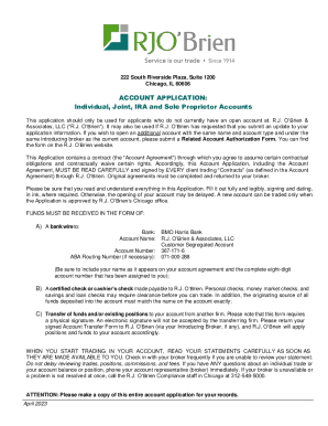 Fillable Online ACCOUNT APPLICATION: Individual, Joint, IRA and Sole Proprietor ... Fax Email ...