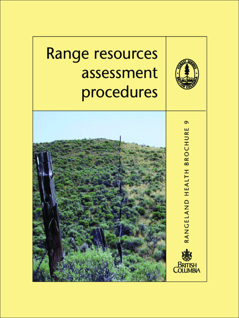 Fillable Online Rangeland Health Assessment for Grassland, Forest and ...