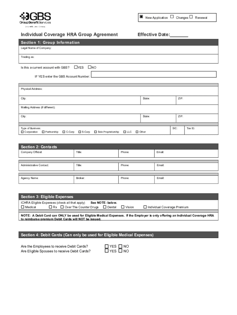 Fillable Online Individual Coverage HRA Model Attestations Fax Email ...