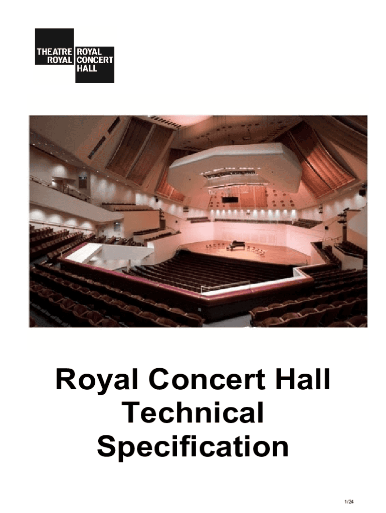 Fillable Online ROYAL CONCERT HALL - cloudfront.net Fax Email Print ...