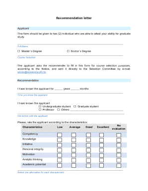 Fillable Online oceanica ufrj How To Write a Letter of Recommendation for a Coworker Fax Email ...