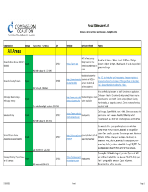 Fillable Online Resource List w QRG Llist.xlsx Fax Email Print - pdfFiller