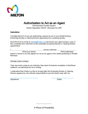 Fillable Online Agent Authorization - Final Fax Email Print - pdfFiller